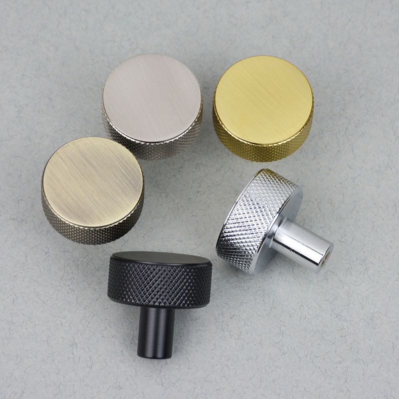 CH448 Knurled Dial Cupboard Knob in a 30mm Size in 4 Modern Colours
