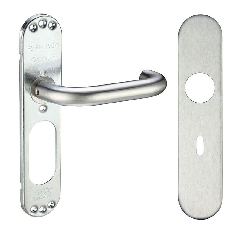 Z313 RTD Radius Lever Lock Stainless Steel Door Handle | HandleStore