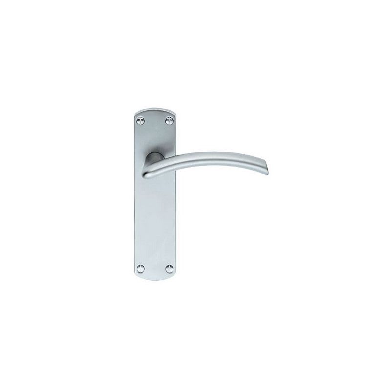 Tres Designer Lever Latch on Backplate Door Handles | Z51 | HandleStore.com
