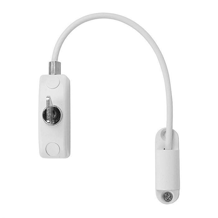 R16 Push Button Locking Cable Window Restrictor | HandleStore.com