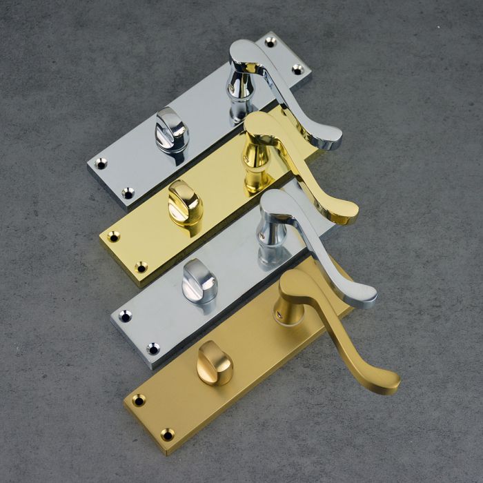 Bathroom Scroll Lever Door Handles | Z08 | Handlestore.com