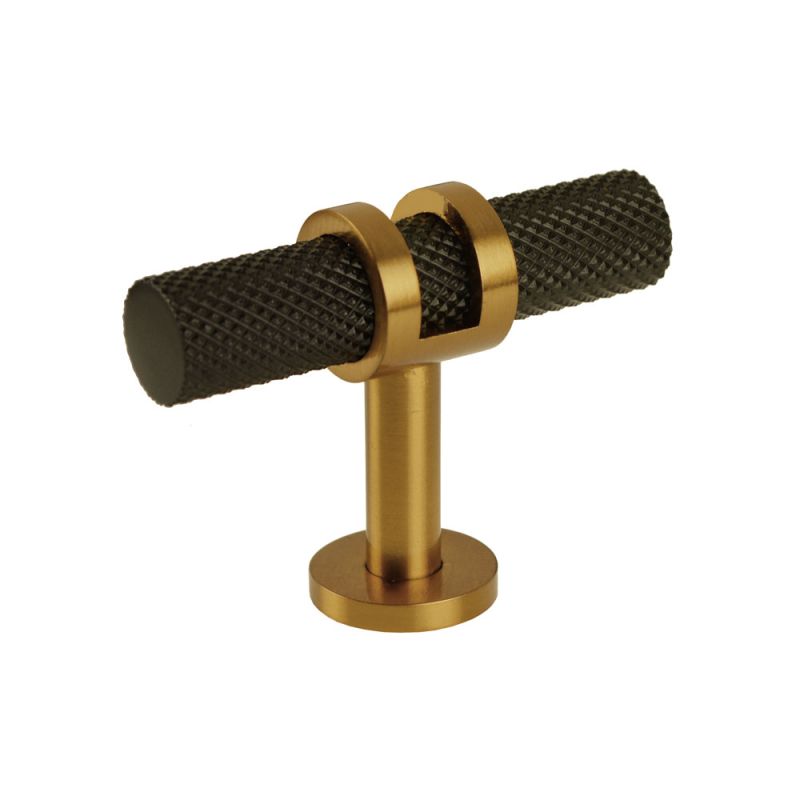 CH450 Knurled Collet T Bar Pull Handle in 5 stylish finishes