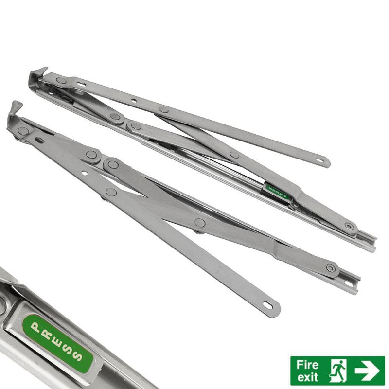 H07 12” Side Hung Egress/Fire-Escape Hinges With Safety Restrictor