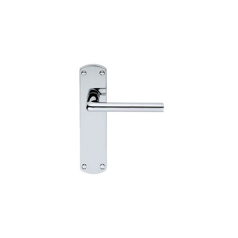Uno Designer Lever Latch on Backplate Door Handles | Z47 | HandleStore.com